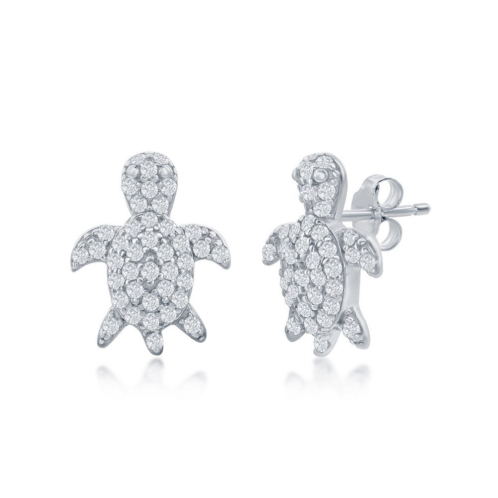 Turtle Studs w/ CZs – Royal Jewelers